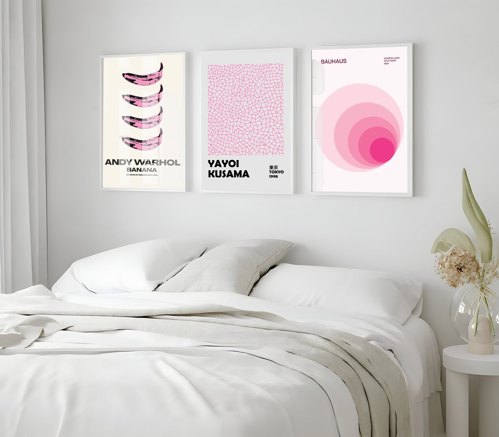 Andy Warhol, Bauhaus, Yayoi Kusama Set of 3 Prints,digital Available ...