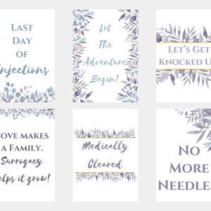 Surrogacy Pregnancy Milestone Cards | Set of 50 Digital Download ...