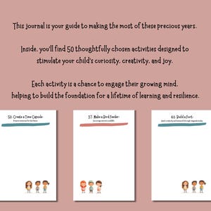 50 Things to Do Before You Turn 5 | Early Childhood Milestone Journal ...