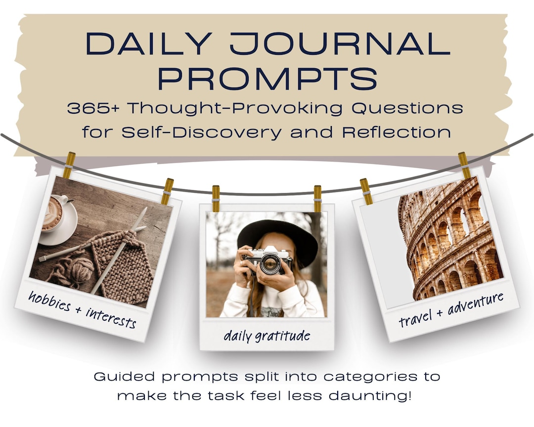 365 Days Journal Prompts for Personal Growth, Self-discovery ...