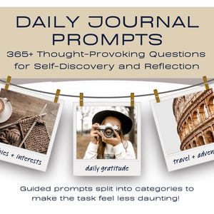 365 Days Journal Prompts for Personal Growth, Self-discovery ...