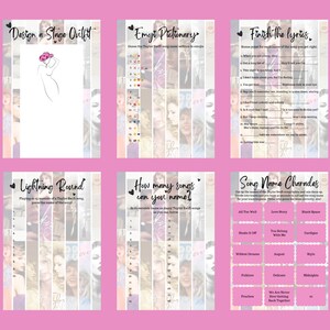 Taylor Swift Party Games Pack | Printable Swiftie Games, Taylor Trivia ...