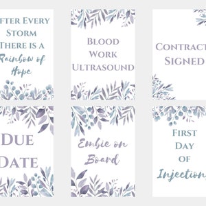 Surrogacy Pregnancy Milestone Cards | Set of 50 Digital Download ...