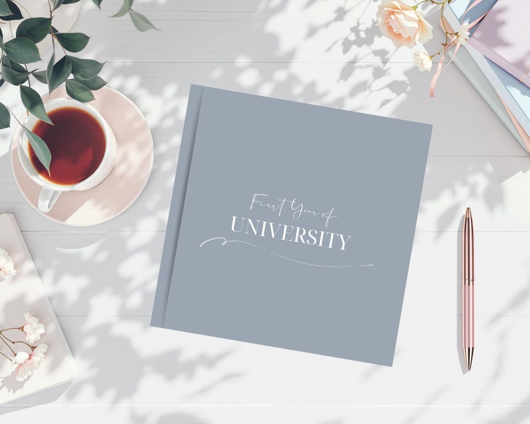 First Year University Gift Notebook Journal Fresher Year Keepsake ...