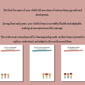 50 Things to Do Before You Turn 5 | Early Childhood Milestone Journal ...