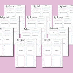 Happy Father's Day Gift All About My Dad Questionnaire Personalised ...