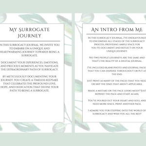 Surrogate Journal / Scrapbook 58 Pages | Memory Book | Surrogate Gift ...