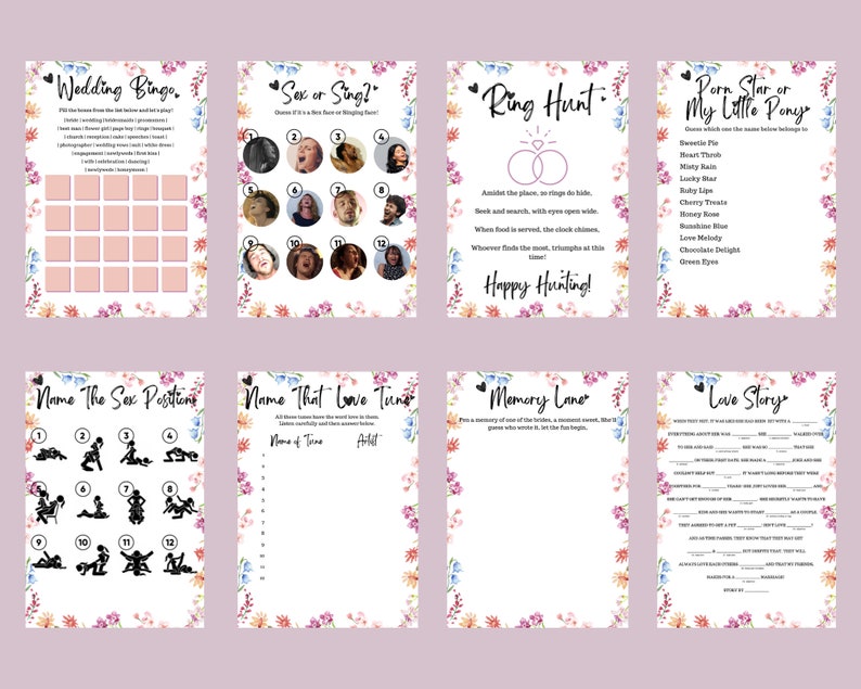 Lesbian Hen Do Games Bundle - Fun LGBTQ+ Bachelorette Party Activities ...