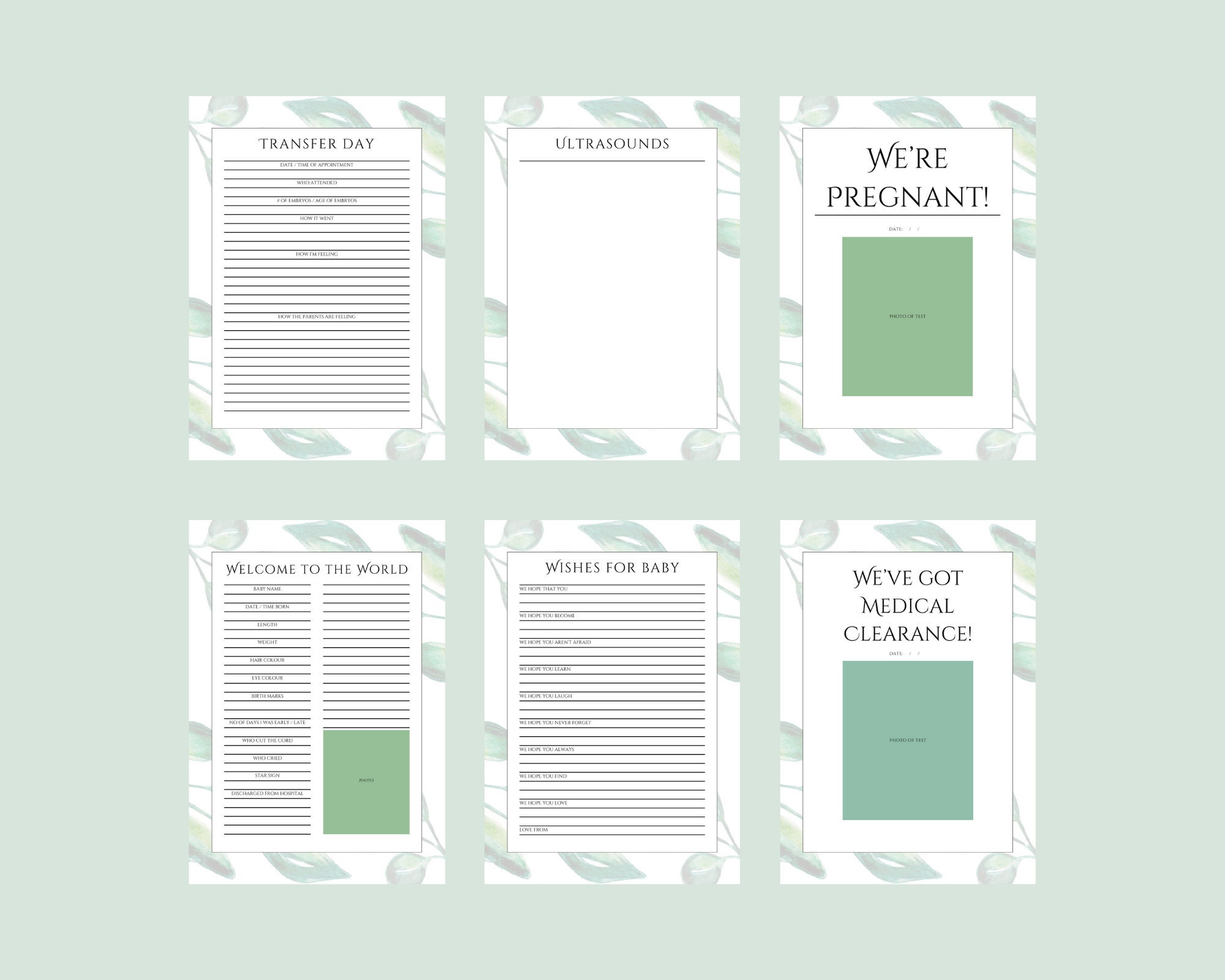 Surrogate Journal / Scrapbook 58 Pages | Memory Book | Surrogate Gift ...