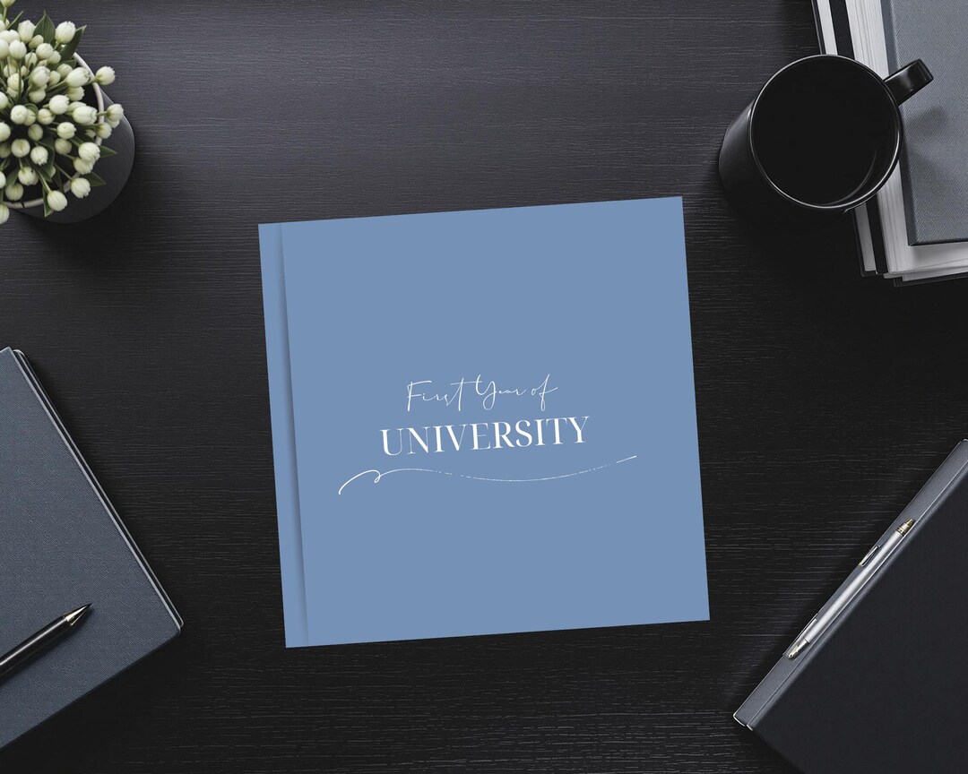 First Year University Student Life Notebook Fresher Memory Gift Journal ...