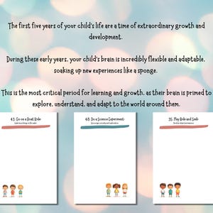 50 Things to Do Before You Turn 5 | Toddler Activity Journal | Early ...