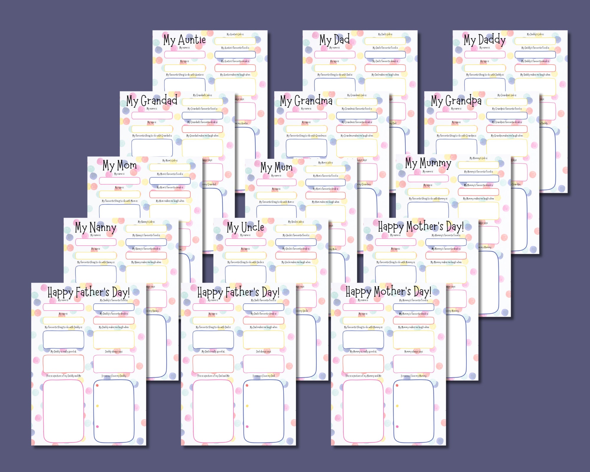 All About My Sister Questionnaire | Personalised Birthday Card Keepsake ...