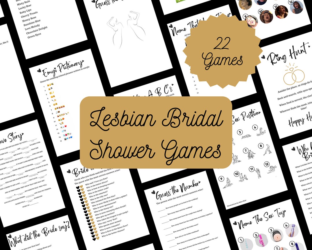 Lesbian Hen Do Games Bundle Fun LGBTQ Bachelorette Party Activities ...