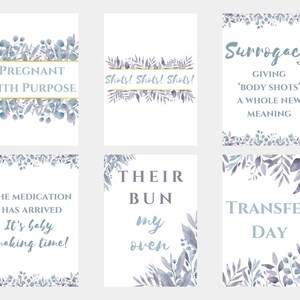 Surrogacy Pregnancy Milestone Cards | Set of 50 Digital Download ...