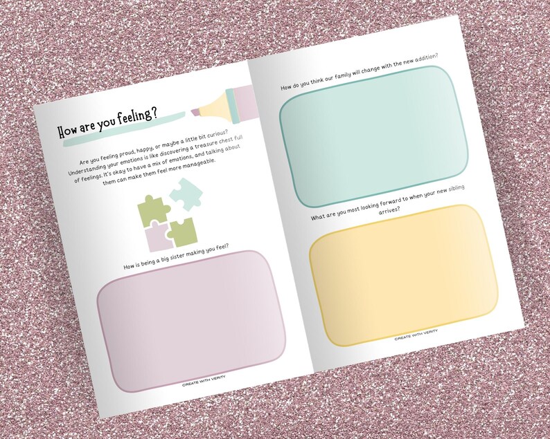 Personalised Big Sister Adventure Journal for Kids | Fun Workbook for ...