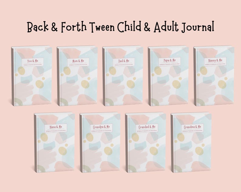 Parent-tween Child Conversation Journal - You & Me: 52 Weeks of Back ...