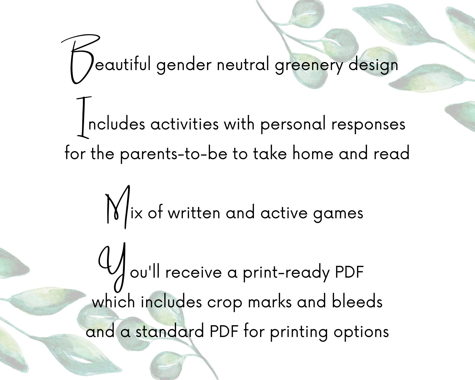 Surrogacy Baby Shower Games Bundle: Digital Download Surrogate Baby ...