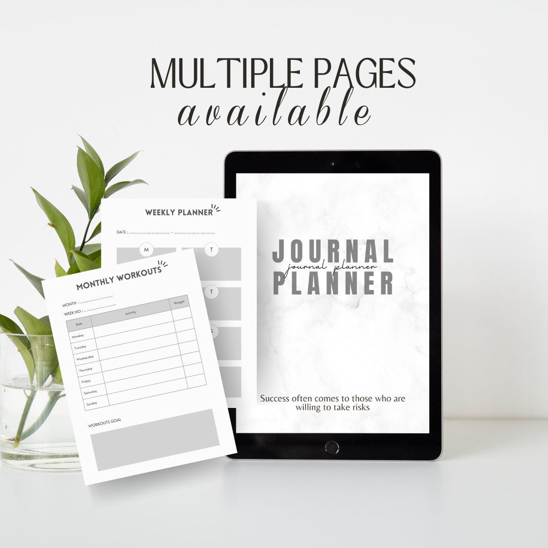 Printable Journal Templates, Planner Templates , Undated Planner ...