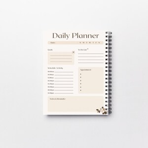 Printable Daily Planner, Printable Organizer, Planning Routine, Single ...