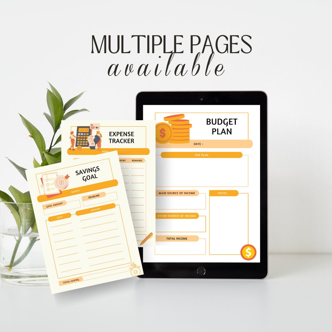 Printable Budget Planner, Budget Printables, PDF Printable Finance ...