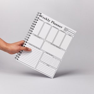 Weekly Planner Printable, Checklist, Minimalist Weekly Schedule ...