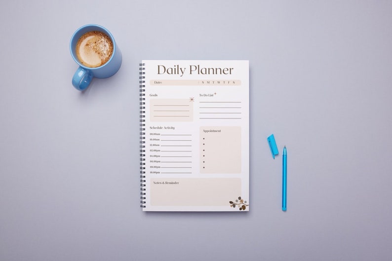 Printable Daily Planner, Printable Organizer, Planning Routine, Single ...