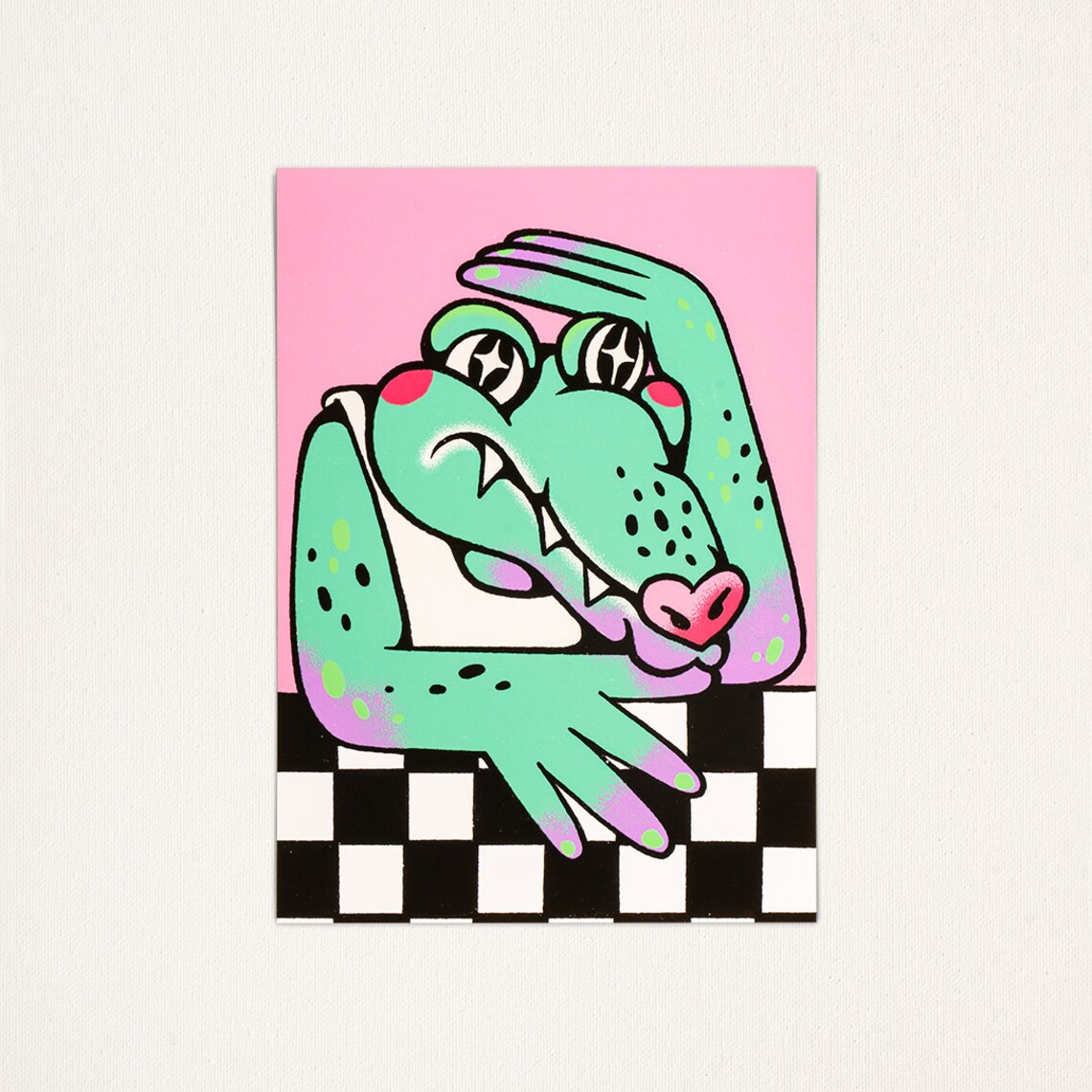 The Great Cogitator | Art Print | Wall Print | Crocodile Illustration ...