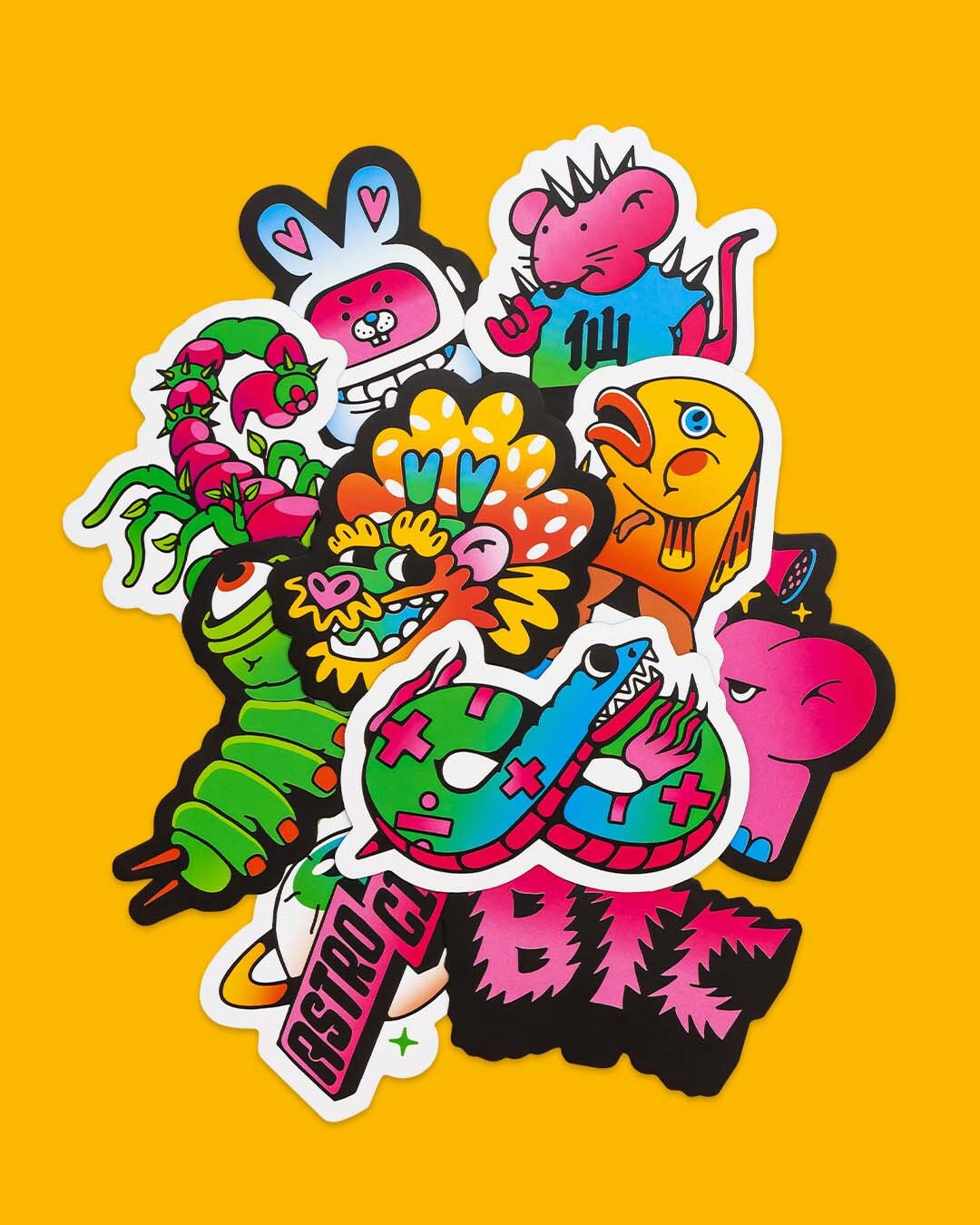 Happy Creepy Friends | Sticker Pack Issue #1 | Cool Sticker | Vinyl ...