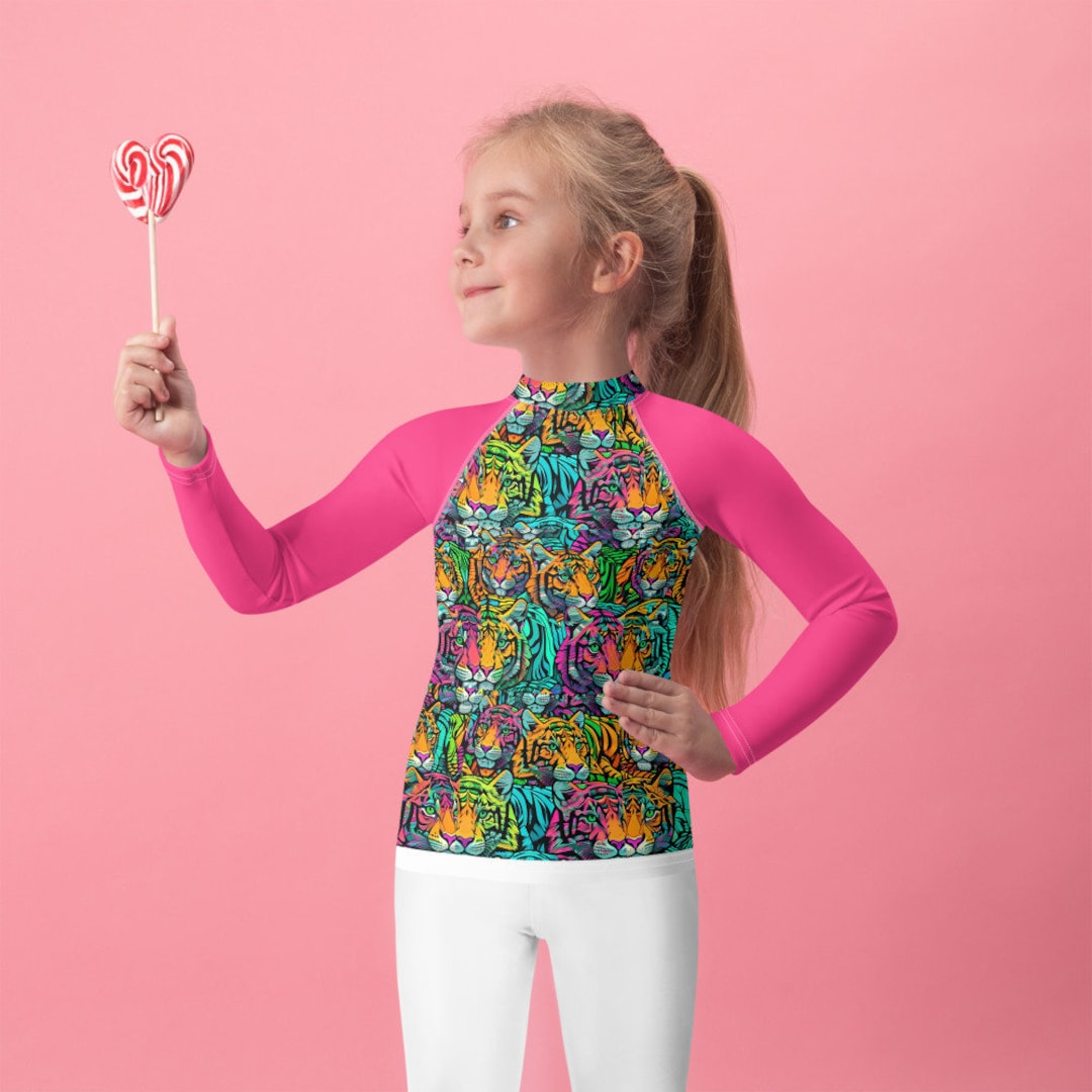 Tiger Fury: Kids Tiger Design Rash Guard! Tiger Children Rash Guard ...