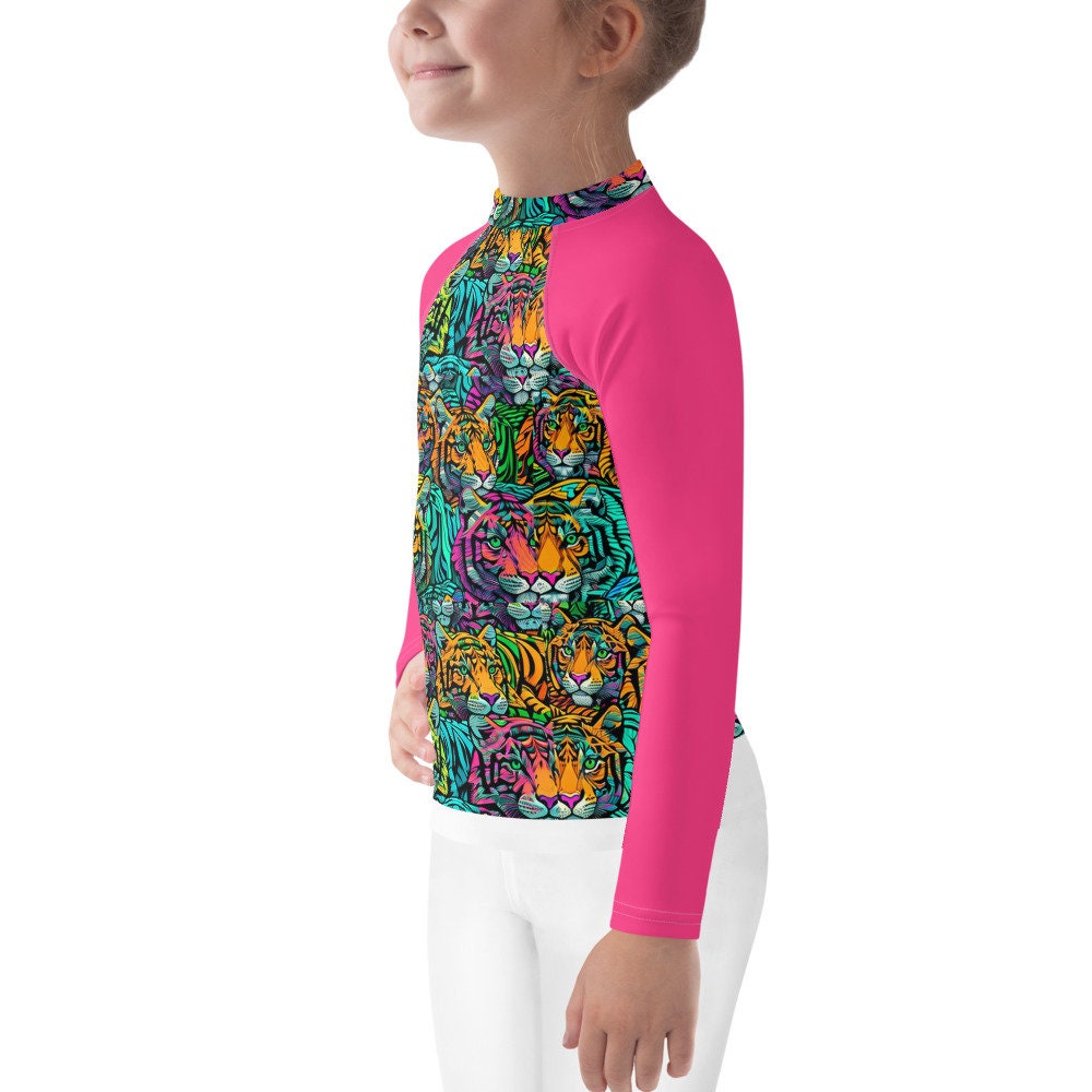 Tiger Fury: Kids Tiger Design Rash Guard! Tiger Children Rash Guard ...