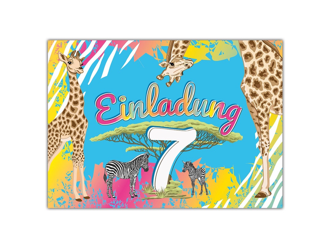 Einladungskarten Zum 7 Geburtstag