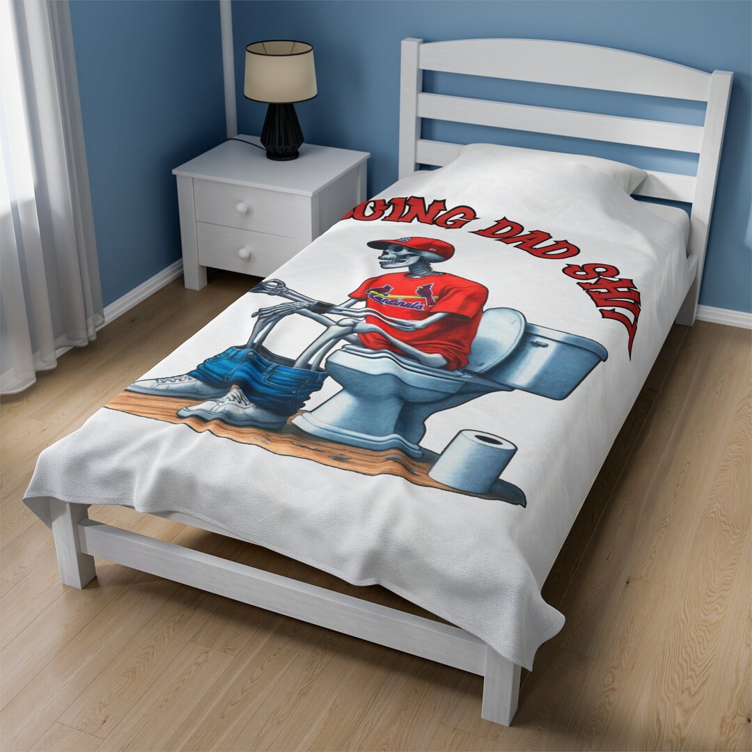 Father's Day Gift Idea, STL Baseball Themed Velveteen Plush Blanket - Etsy