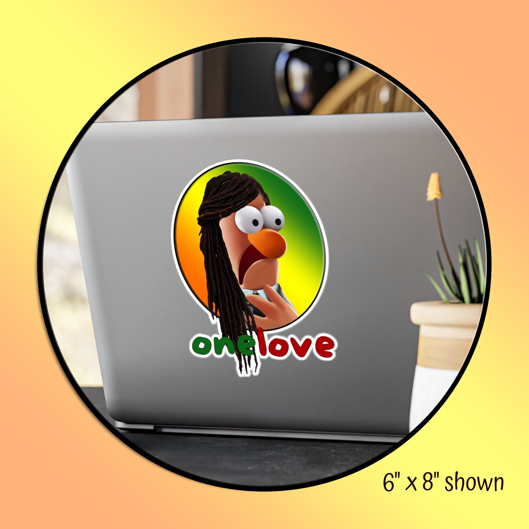 Funny Sticker With Beaker, Gen Z Vinyl Decal for Funny, Ironic Unhinged ...