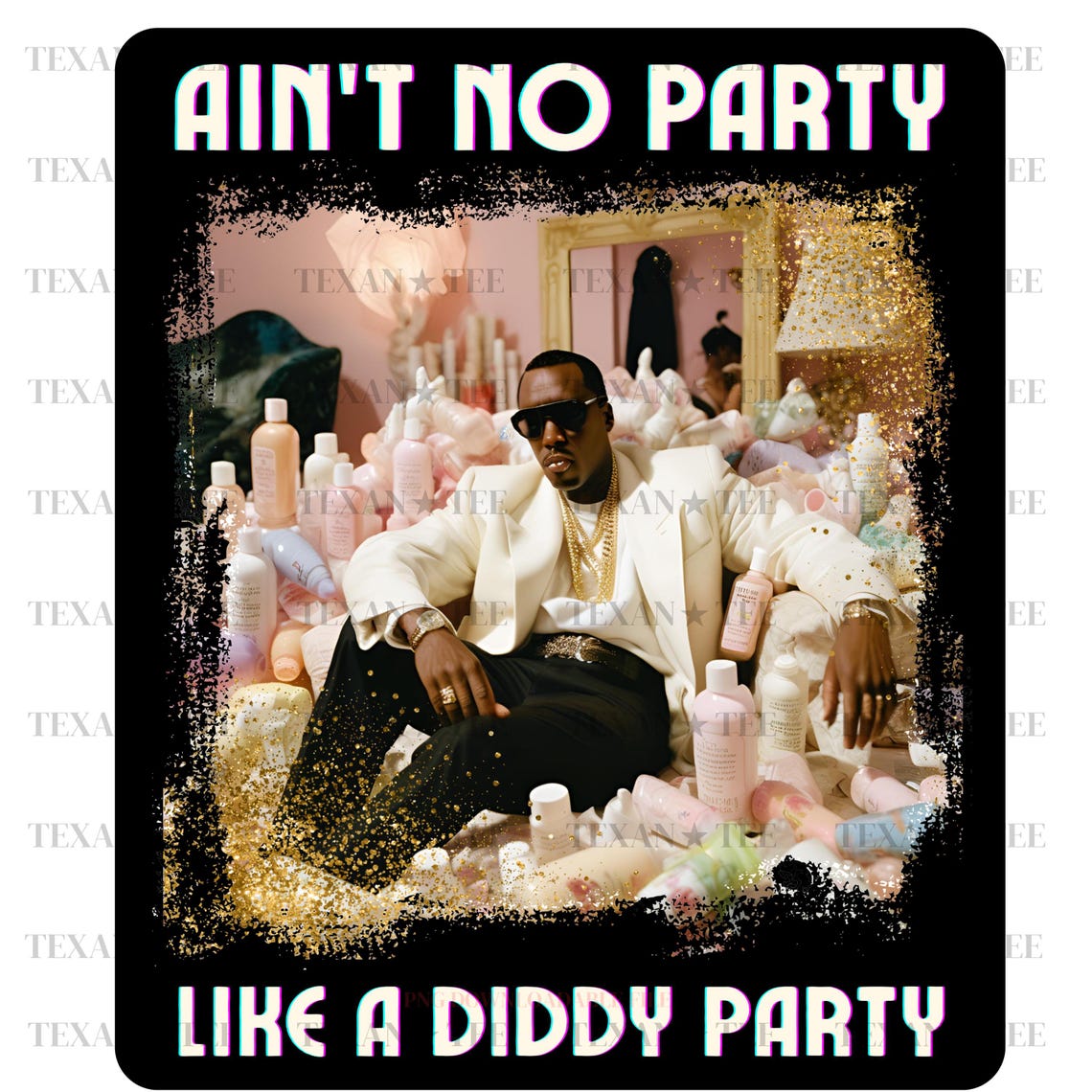 Aint No Party Like a Diddy Party PNG Digital File for Personal Use, Funny Free P Diddy Daddy ...