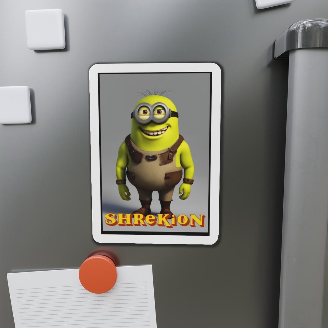 Funny Weirdcore Fridge Magnet: Shrek Minion - Etsy UK