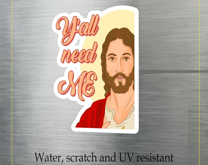Jesus Meme Sticker | Jesus is Watching | Funny Stickers | Jesus Joke ...