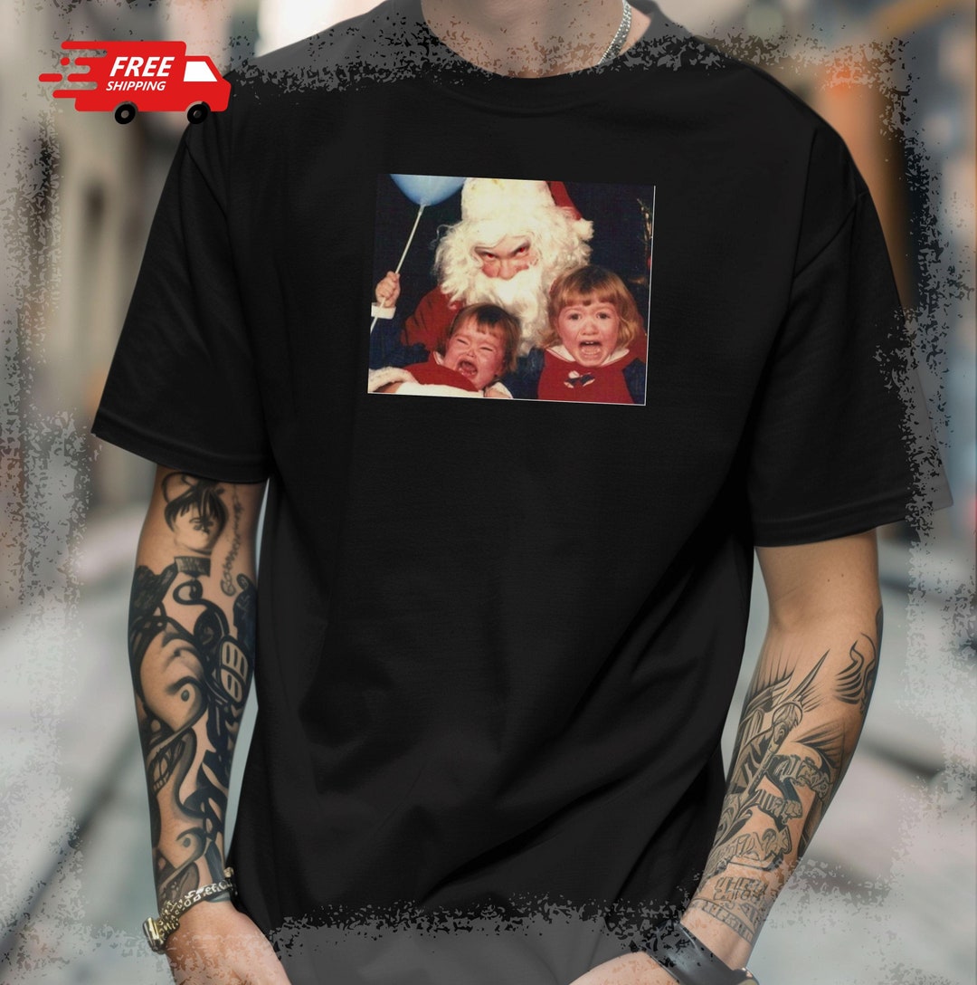 Get This Creepy, Cursed Unhinged Santa Shirt With Free Shipping Unisex ...