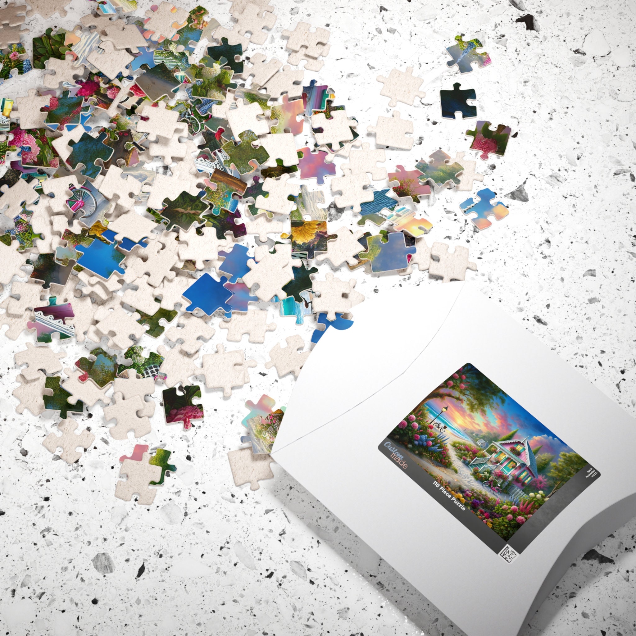 Jigsaw Puzzle Victorian Coastal Cottage Coquette Shabby Chic antique ...