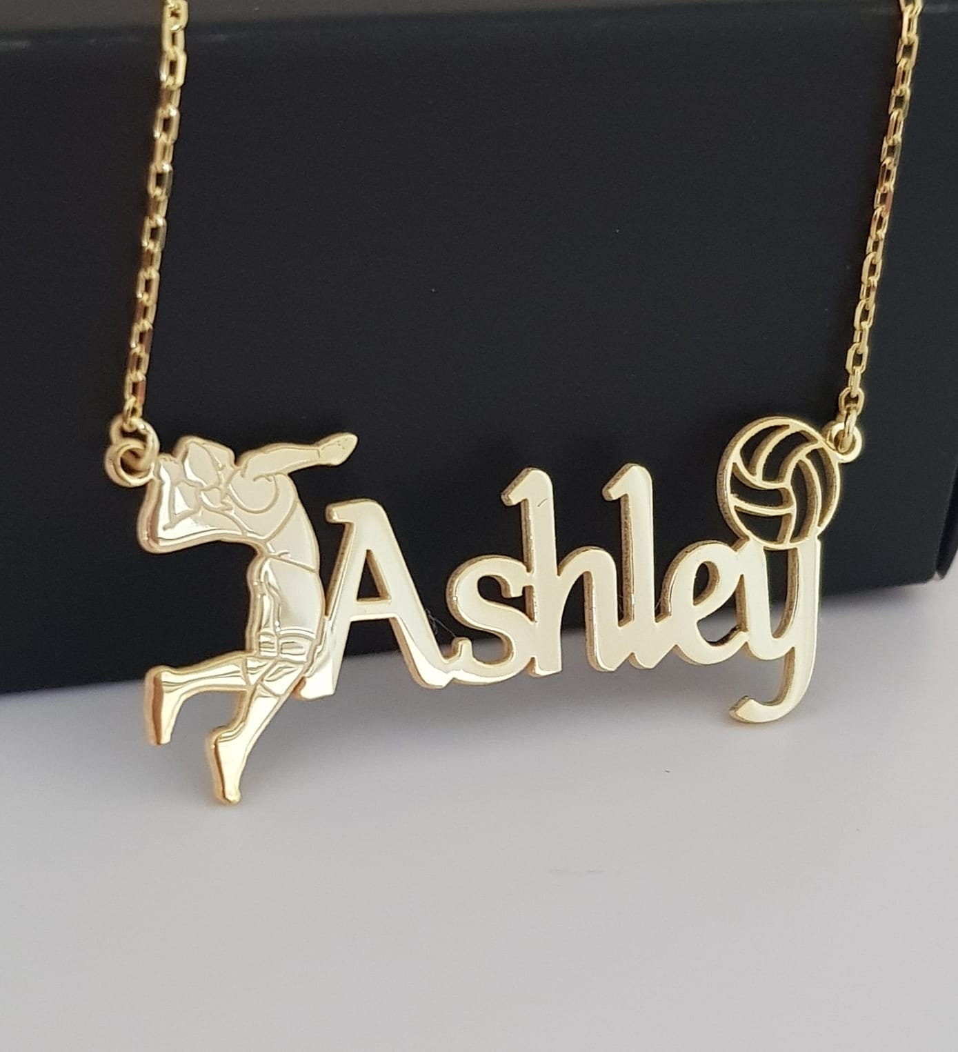 Volleyball Necklace, Sport Jewelry, Silver Girls Volleyball Player ...