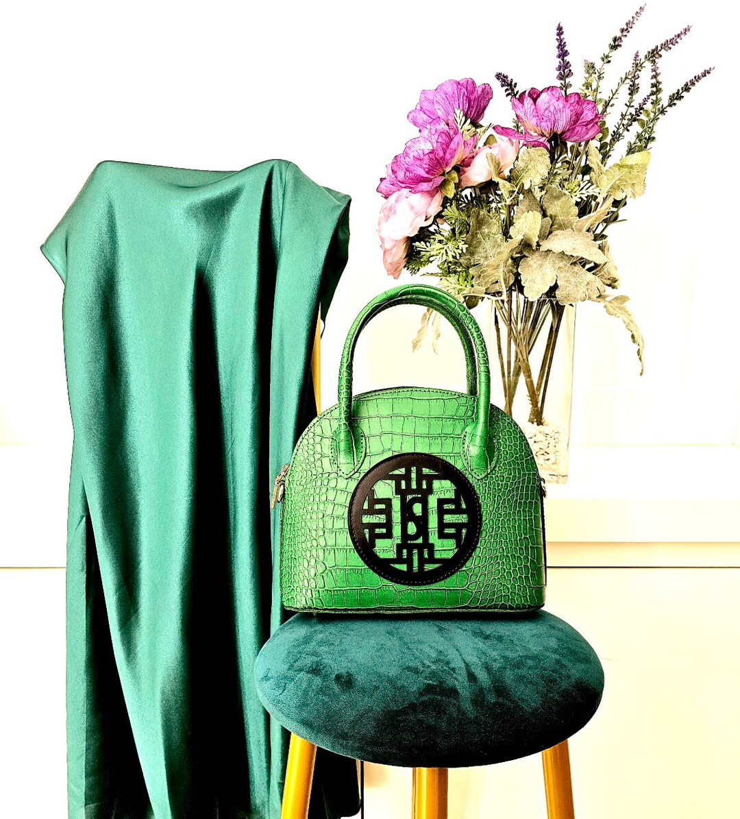 Haiying Snider Leather Tote With Removeable Shoulder Strap - Etsy