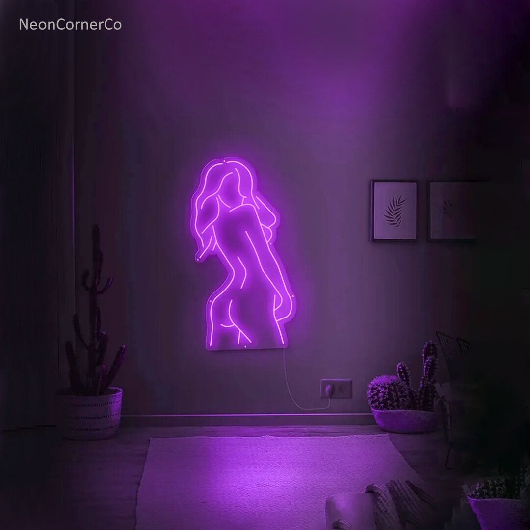 Lady Back Neon Sign Flex Led Neon Light, Lady Back LED Neon Sign Lights ...