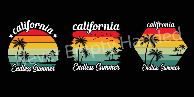 California Svg Themed Designs for T-shirts California Svg Bundle ...