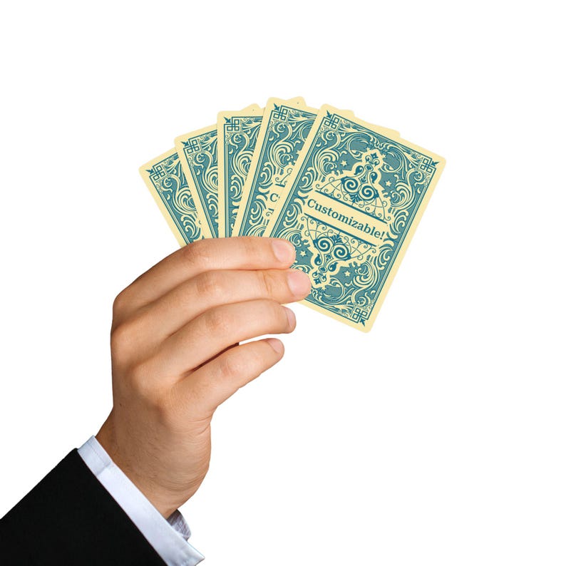 Customizable Poker Playing Cards: Stylish Game Night Accessory - Etsy