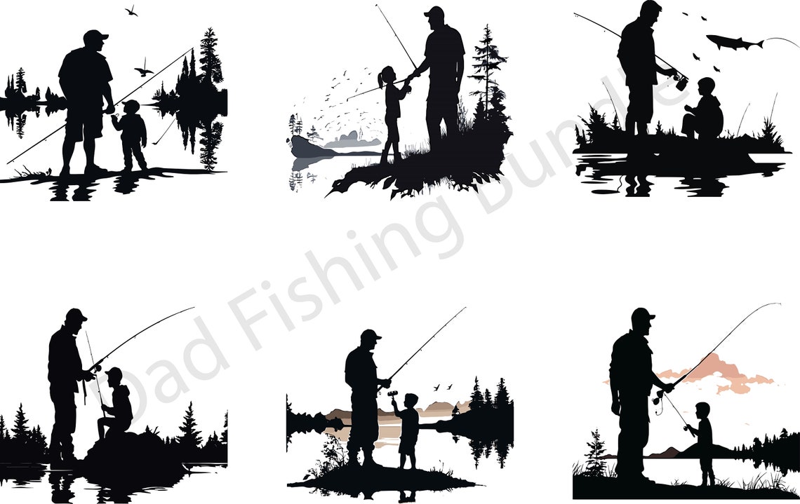 Fishing Svg dad Fishing Themed Designs Fishing Svg Bundle Fishing Svg ...