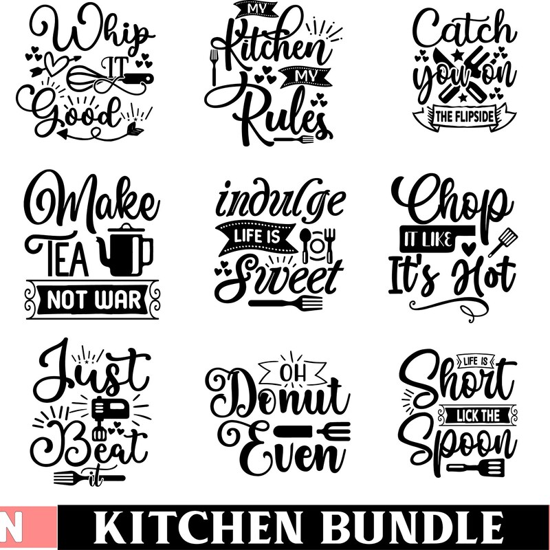 Kitchen Svg Bundle - Etsy