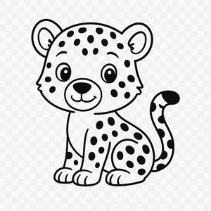 Cute African Safari Animals Coloring Book for Kids – 20 Fun Pages ...