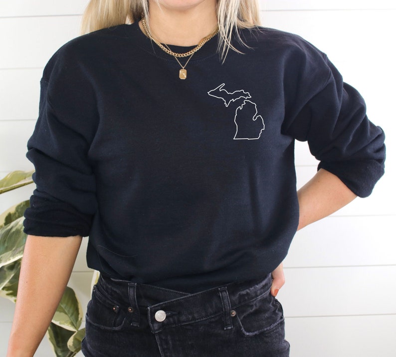 Michigan Crewneck Sweatshirt up North Michigan Gifts for Her, Great ...