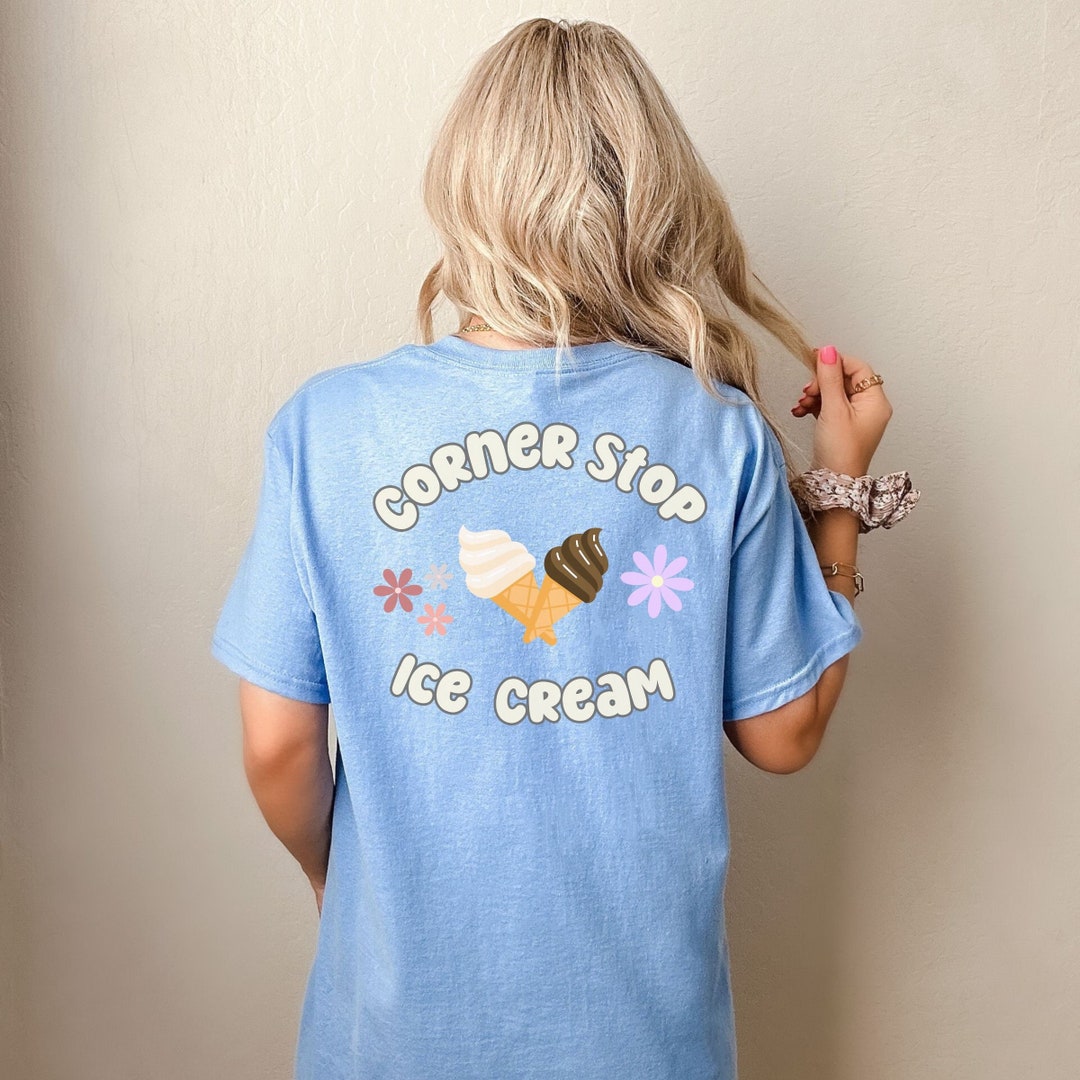 Custom Ice Cream Shop Tee Shirt, Ice Cream Tshirt for Business Shirt ...