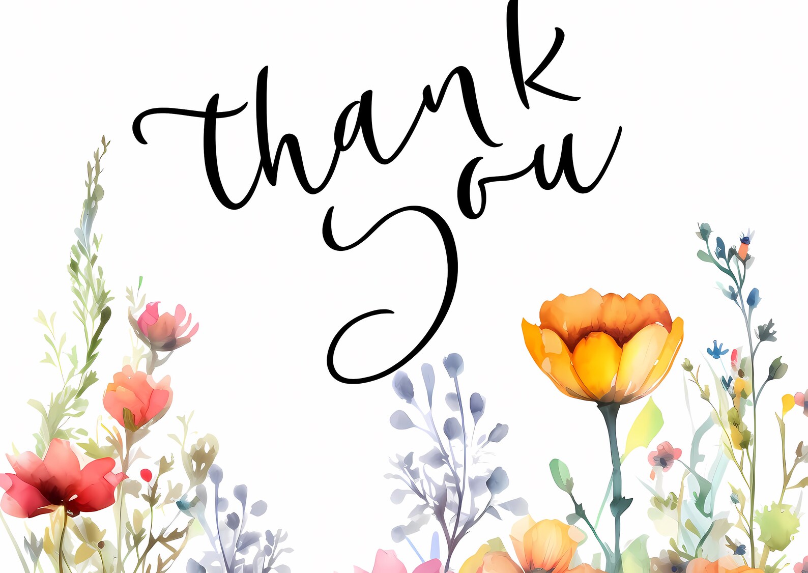 Watercolor Floral Borders Clipart PNG/SVG Bundle Wild Flowers - Etsy