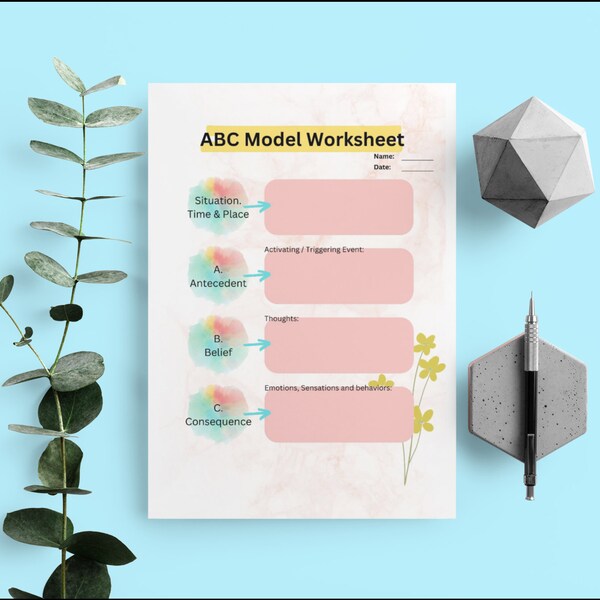 Cbt Abc Model - Etsy